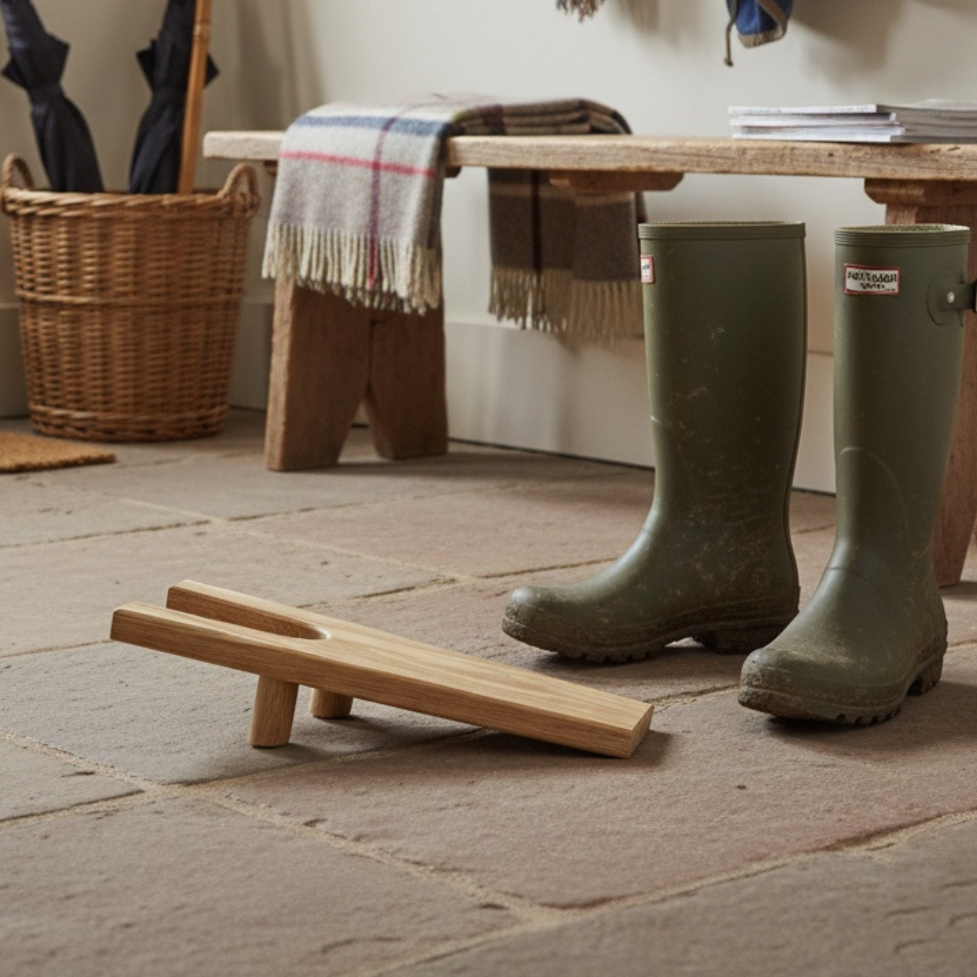 Solid Oak Boot Jack – Timbran Design